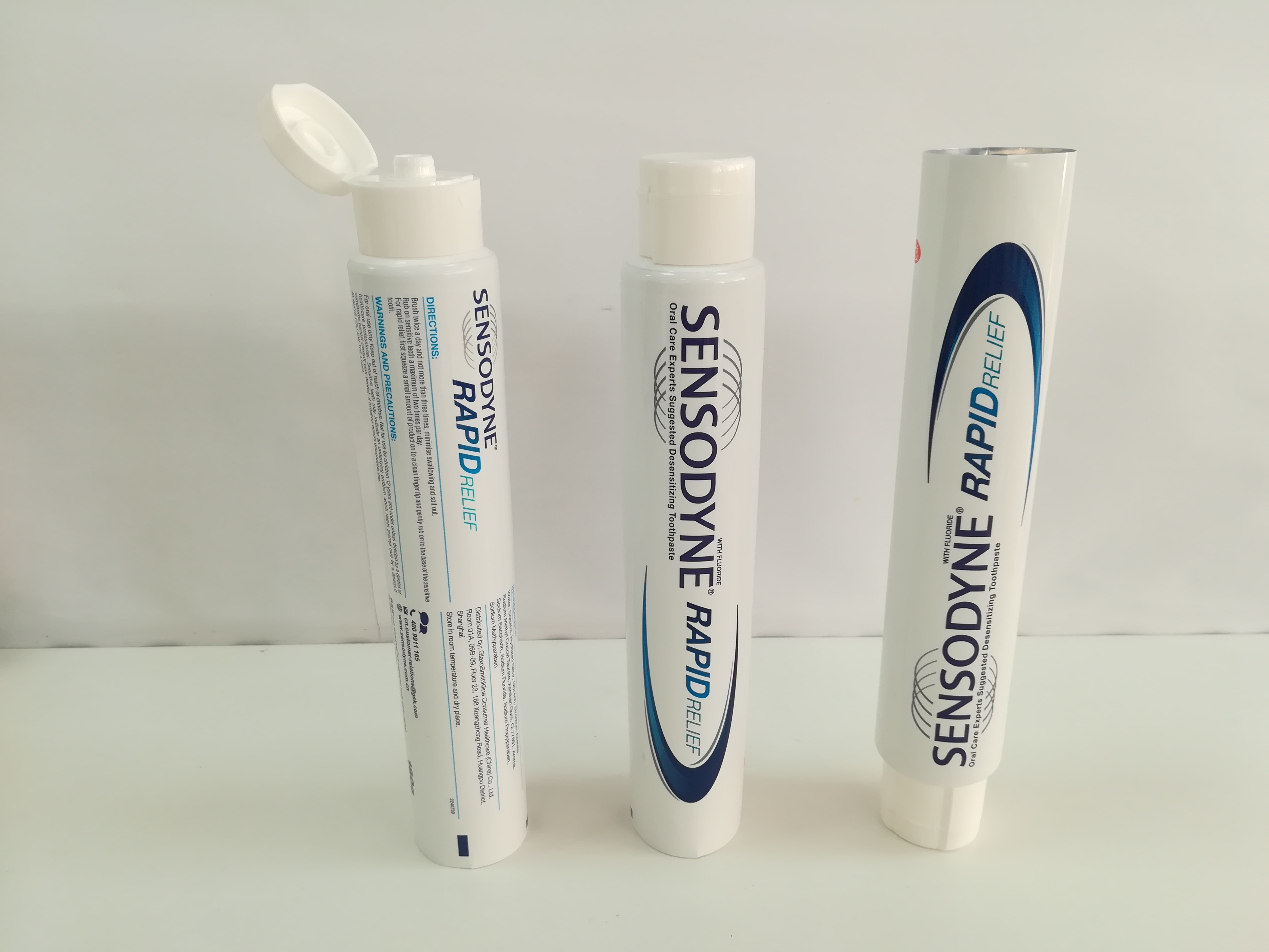 180g ABL 250/12 Collapsible Laminate Tube With Flip Cap For Toothpaste ...